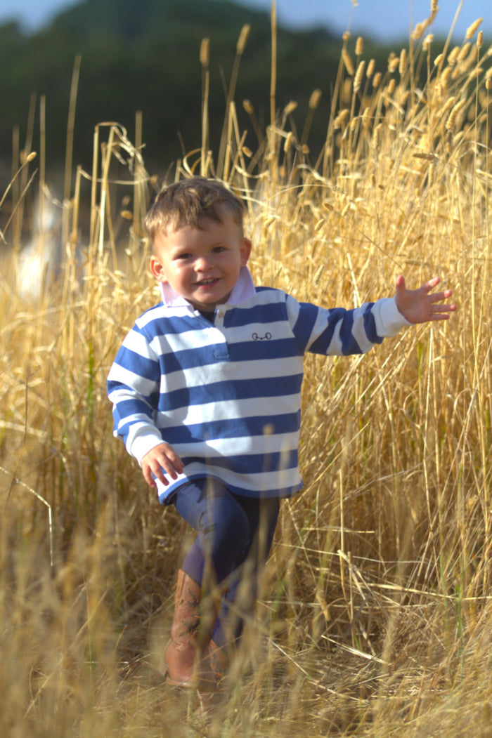 Snaffles Eq. Wilkie Rugby Jumper - Blue